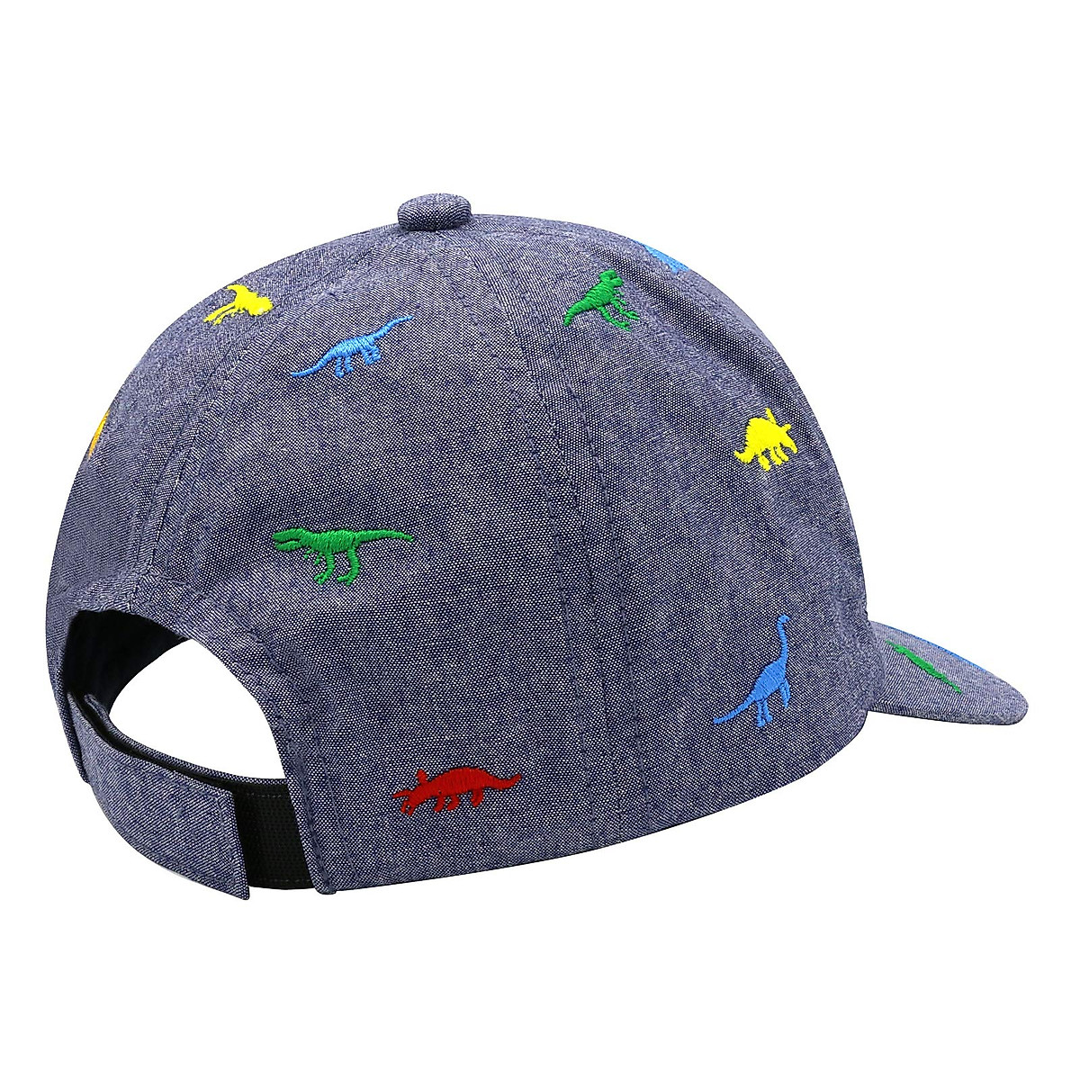 Sarfel Grey Dinosaur Toddler Hat for Girls/Boys, UPF 50+ Sun Protection, Adjustable Baseball Cap, Ages 2-4 Years