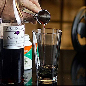 BarSoul Black Boston for Professional Bartender and Home Bar Including 18oz & 28oz Tins, Strainer, Measuring Jigger, Muddler, Mixing Spoon and Pourer (9 Piece), 2