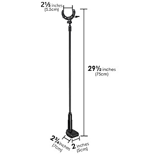 Linkidea Hair Dryer Stand, 360 Degree Rotating Blow Dryer Holder Hands-Free, Gooseneck Bracket with Clamp Mount for Dog Cat Grooming Home Salon
