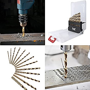 Owl Tools Cobalt Drill Bit Set - 13 Piece M35 - Metric Size Cobalt Drill Bits with Storage Case - Perfect Drill Bits for Metal, Hardened & Stainless Steel, Cast Iron, and More!