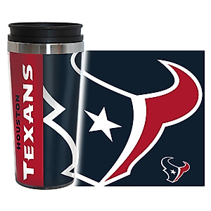 NFL Houston Texans Hype Travel Tumbler, 16-ounce, Blue