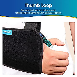 Cozyhealth Arm Sling Shoulder Injury Immobilizer Rotator Cuff Support Brace for Sleeping, Comfortable Medical Sling Arm for Shoulder Injury, Left and Right Arm for Men and Women (Medium)