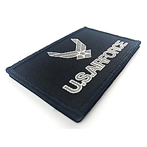 JBCD 2 Pack Black US Air Force Wings Flag Patch Force Army Flags Tactical Patch Pride Flag Patch for Clothes Hat Patch Team Military Patch