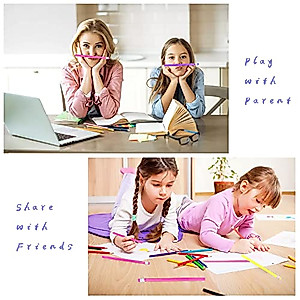 48 PCS Flexible Soft Pencil,Colorful Bendy Pencil,Magic Bendable Pencil with Eraser for Kids Gifts and Reward
