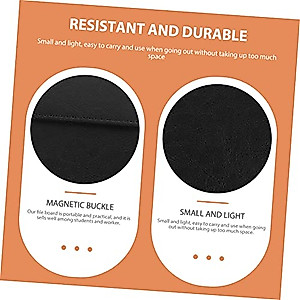 4pcs Bill Folder Mini Paper Clips Leather File Folder Pocket File folders clipboard Folder Bill Book Mini memo clipboard Paper clipboard exam Paper Clips Writing Support a6 Pallet Alipis