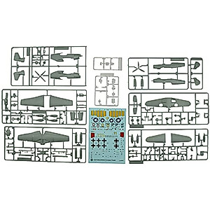 Premium Hobbies P-51B & Bf109 G-6 "European Theater" 1:72 Plastic Model Airplane Kit Twin Pack 138V