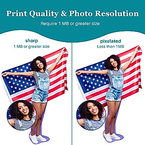 TEXTURE OF DREAMS Personalized Photo Life-Size Cardboard Cutout,Waterproof, Upload Your Own, Custom Picture Cutouts with Waterproof PVC, Personalized Birthday Party Supplies, 1 Count (6ft Tall)