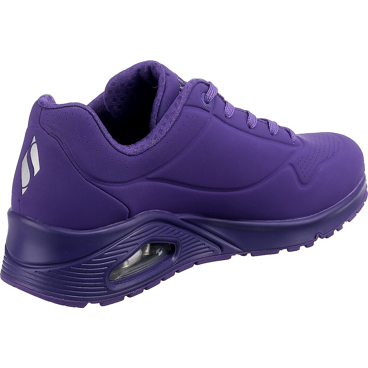 Skechers Women's Uno-Night Shades Sneaker, Purple, 8.5 Wide