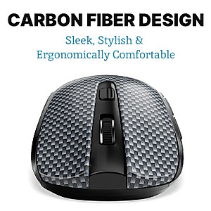 SHHHMOUSE Silent Mouse Wireless – Computer Mouse Wireless, Mouse for Laptop, Mouse USB, Mouse for Chromebook, Mouse Cordless, Mouse Inalambrico, PC Mouse, Computer Mice, Quiet Mouse