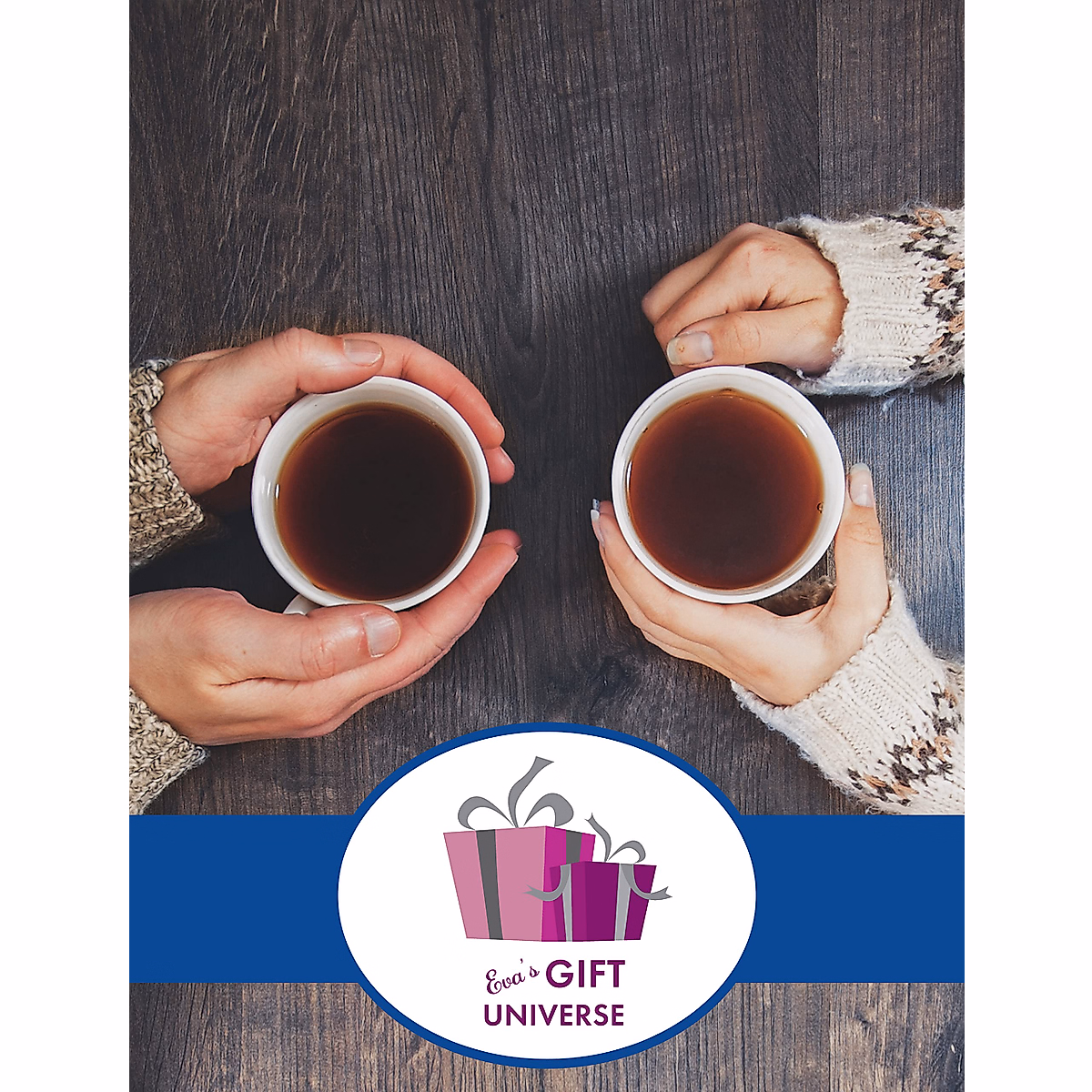 Eva's Gift Universe, Tazo Tea Bags Sampler Variety in Bamboo Tea Bag Organizer (80 Count) 16 Different Flavors Gifts for Parents Mom Dad Tea Lovers Couples