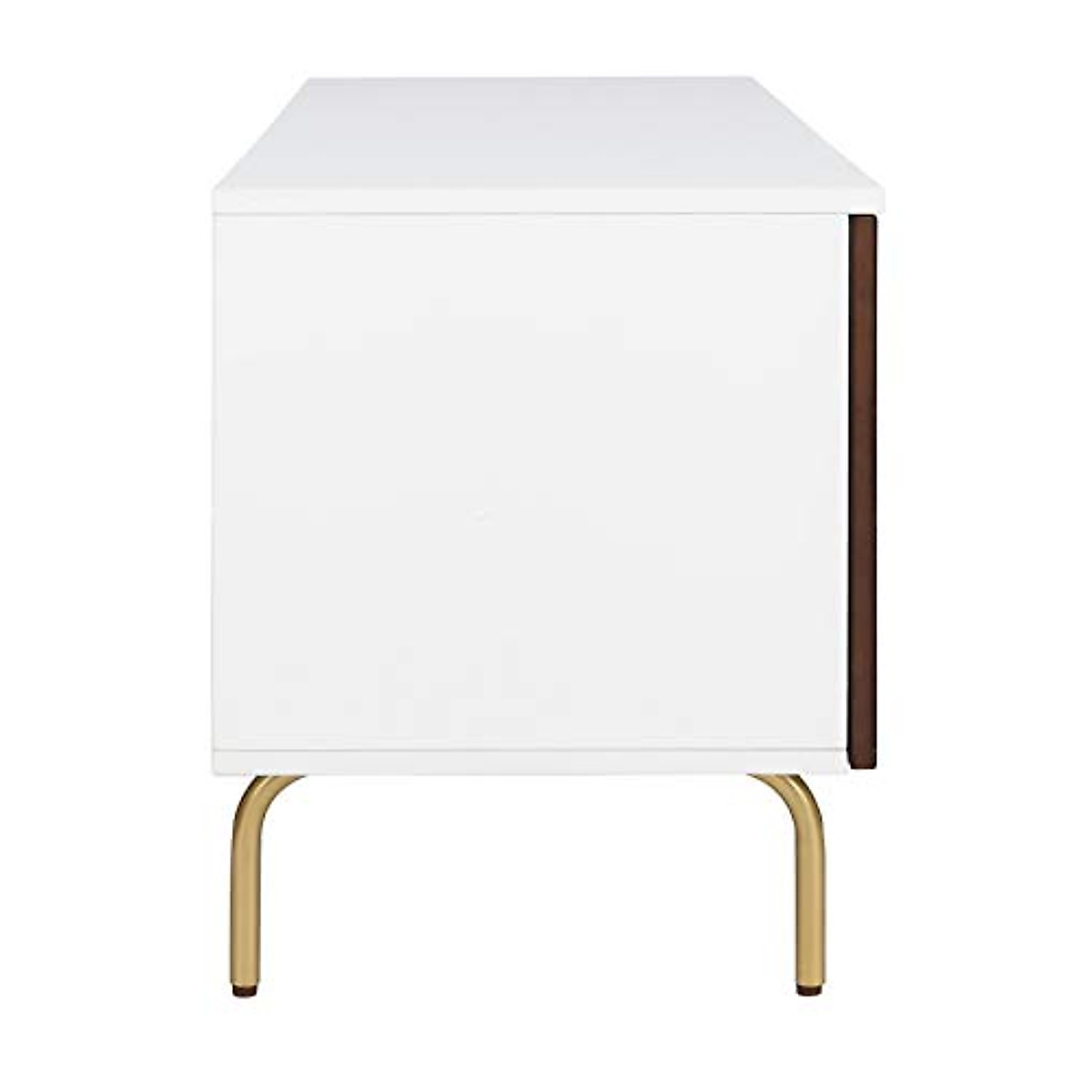 Safavieh Home Genevieve Mid-Century Modern Walnut and White Storage TV Media Stand