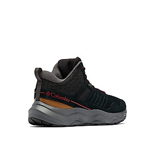 Columbia Men's Plateau Venture Mid, Black/Red Element, 11.5