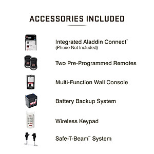 Genie 7155-TKV Smart Garage Door Opener StealthDrive Connect - Ultra Quiet opener, WiFi, Battery Backup - Works with Alexa & Google Home