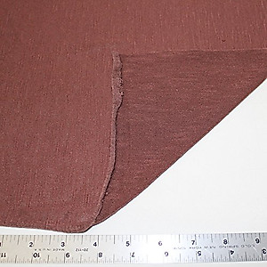 Hacci Slub Sweater Knit Fabric by The Yard (Red Brown)