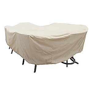 Treasure Garden X-Large Oval/Rectangle Table & Chairs w/8 ties (no center hole) - Protective Furniture Covers