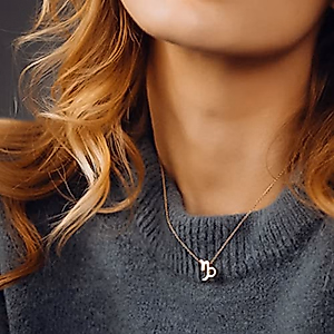 Taurus Zodiac Necklace - Gold Taurus Gift for Birthday or Christmas