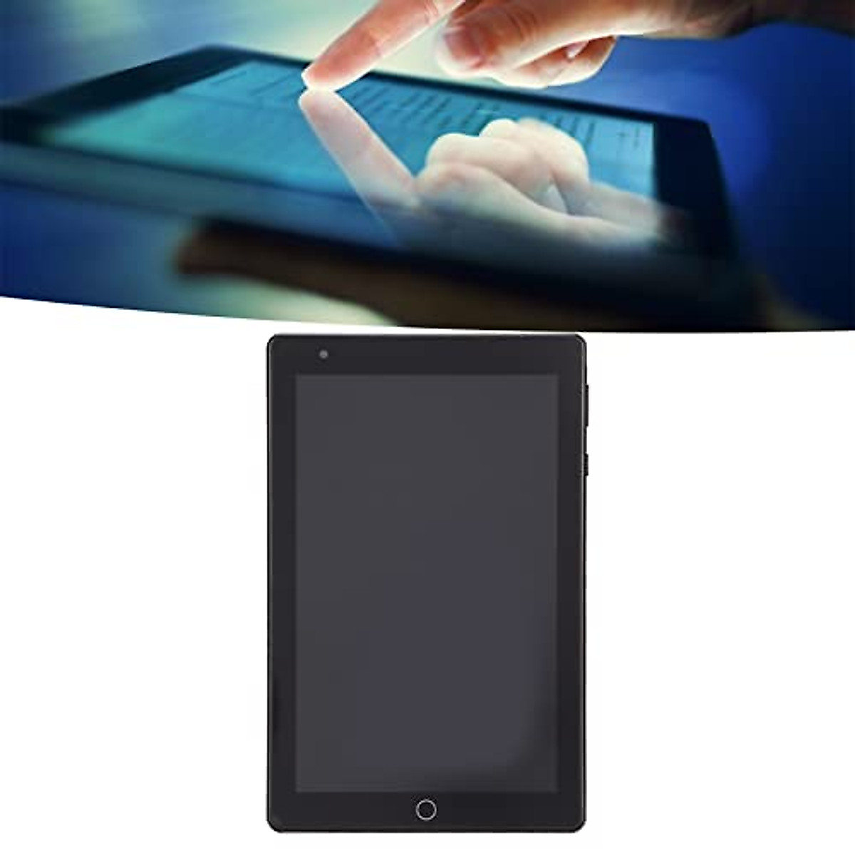 HD Tablet, MTK6592 Octa Core CPU 2600mAh Large Capacity Rechargeable Battery Dual SIM Dual Standby 128 GB TF Card Expandable Dark Gray