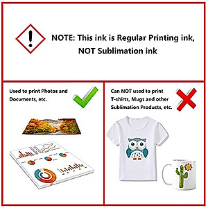 CoYlBod Compatible Regular Dye Printing Refill Ink Bottle Replacement for HP 711 711XL Dwsignjet T120 T520 Printers, Use for Refillable Cartridges or CISS, 4-Color Black, Cyan, Magenta, Yellow