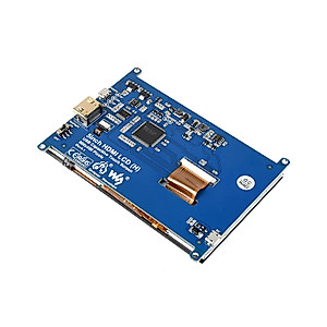 waveshare 5 inch Capacitive Touch Screen TFT LCD Display Toughened Glass Panel 800x480 5inch HDMI H V4 LCD for Raspberry Pi 4B/3B+/3B/Zero/Zero W WH,PC,Support VariousSystems