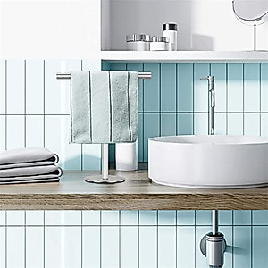 n/a Bath Hand Towel Holder Standing Matte Black T-Shape Towel Bar Rack Stand Tower Bar Bathroom Kitchen Vanity Countertop (Color : D, Size : 27X30CM)