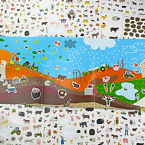 Farm - 500 Stickers and Puzzle Activities: Fold Out and Play! (John Deere: Children's Interactive Fold Out and Play Puzzle Activity Book)