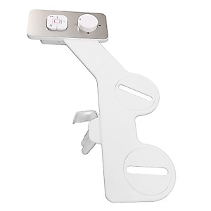 Slim Bidet Toilet Seat Attachment, Non Electric Dual Nozzle, Self, Feminine, Soft Water Spray, Easy Installation, ABS Material, Complete Accessory Kit