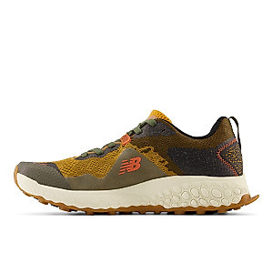 New Balance Men's Fresh Foam X Hierro V7 Running Shoe, Golden Hour/Dark Camo/Black, 11