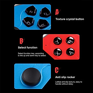 Domary X12 Plus Integrated 7 Inch Video Game Console for 1000 Games 16GB Portable Dual Joystick Game Controller Spupport AV Output TF Card Music E-book