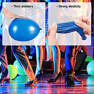 100 Pcs UV Neon Balloons ,Neon Glow Party Balloons UV Black Light Balloons Glow in the dark for Birthday Decorations Wedding Glow Party Supplies Blacklight Reactive Fluorescent Balloons