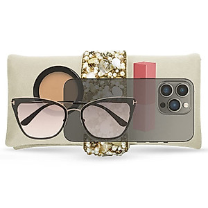 Aheli Indian Potli Bags Gift for Women Evening Bag Clutch Ethnic Bride Purse with Drawstring Cream & Gold Toned Embellished