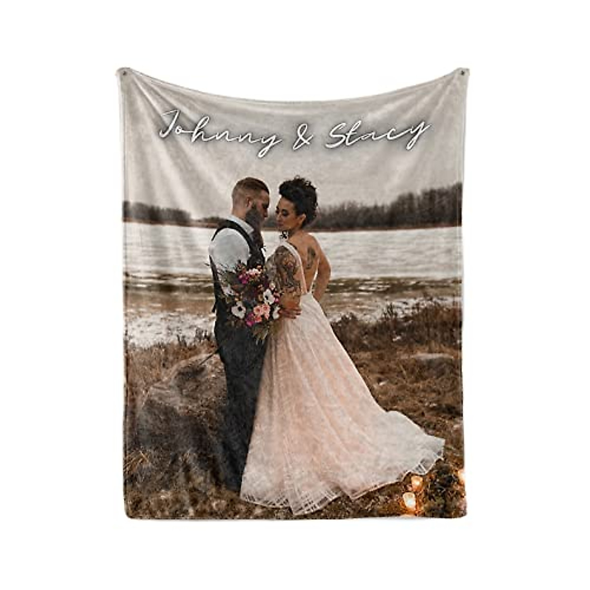 gue Couple Blankets Customized Photo Custom Blanket with Photo Text Personalized Bedding Throw Blankets Customized Flannel Fleece Blankets (100x130cm/39.4x51.2inches)