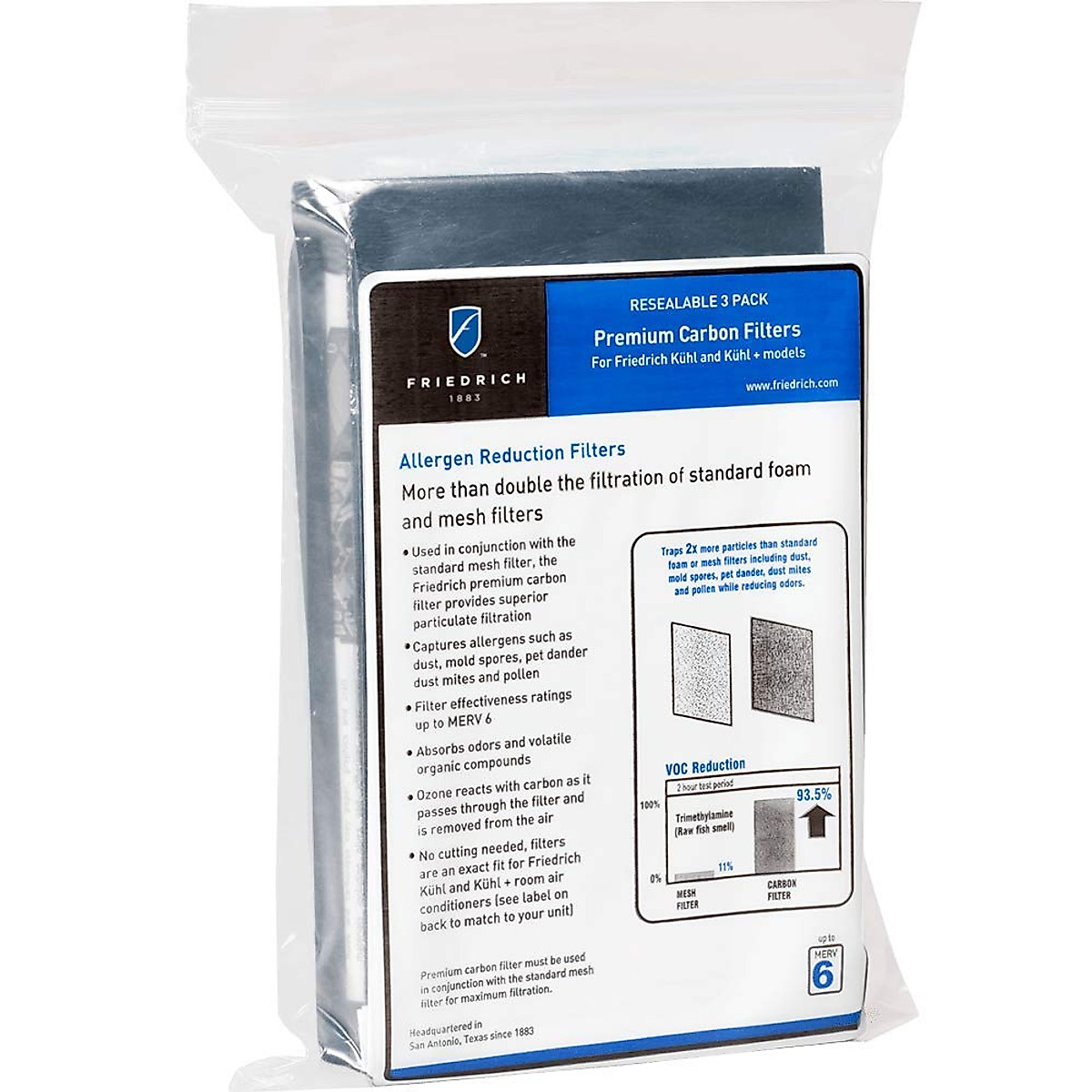 Friedrich KWCFQ Premium Carbon Filters