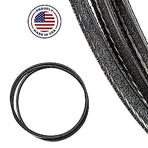 Band Saw Drive Belts Set Fits - Rikon 10-305 Band Saw - High Strength Rubber Belts - Replacement Drive Belt - Made In The USA! - Motor Ribbed Drive Belt