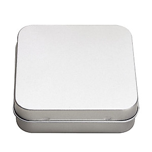 BEIDUOYANG Cute Tiny Storage Cases Sealed Design Metal Tin Practical Box Containers For Jewelry Candy Headrope Condom Sundries Metal Tin With Lids For Home Dorm, Black