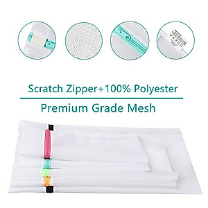 BAGAIL Mesh Laundry Bags Laundry,Blouse, Hosiery, Stocking, Underwear, Bra Lingerie, Travel Laundry Bag (7 Set)