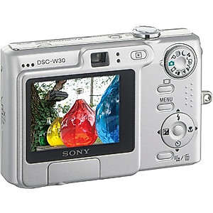 Sony Cybershot DSCW30 6MP Digital Camera with 3x Optical Zoom