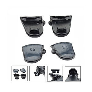 Ambertown L2 R2 Trigger Extenders Buttons with Dustproof Plug for Playstation 4 PS4 PS4 Slim Pro Controller Blue