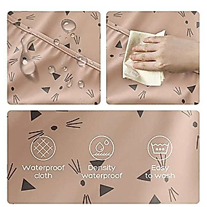 modernKIDS Long Sleeve Bibs for Babies with Pocket (12-36 Months) | No Leak, Waterproof Toddler Bibs with Food Catcher | Apron Art Smock Bib for Eating and Crafting (Dinosaur)