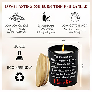 GAUDORA Wedding Gifts for Him, Her - Anniversay, Christmas, Birthday, Valentine Gifts for Couples, Boyfriend, Girlfriend, Husband Wife Engagement Gift Ideas - Vanilla Lavender Scented Candles 10 oz