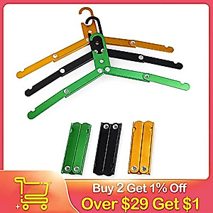 KBREE Aluminum Alloy Folding Hanger Portable Clothes Rack Wardrobe Storage Rack