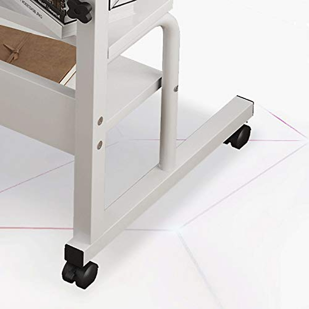 ZHYH Computer Desk Adjustable Portable Laptop Computer Table Rotating Bedside Ergonomic Laptop Computer Table Desk Table/Dressing Table (Color : Black)