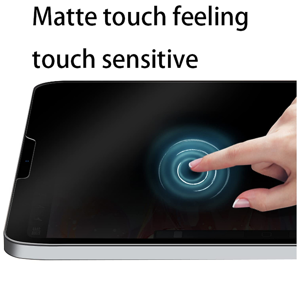 BWEDXEZ Privacy Anti-Glare Screen Protector Anti-Spy Soft Film Suit for iPad Pro 12.9 inch 2022 2021 2020 2018 Matte Anti-Peeping