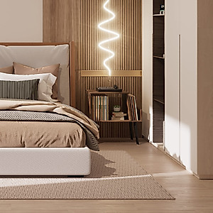 Huakan Record Player Stand, Record Player Table Turntable Stand, Vinyl Record Storage Multifunctional Bookcase for Albums LP