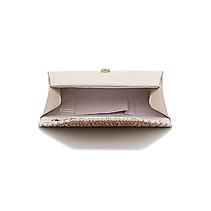 JIAJIA 265 Women's Purses Handbags Envelope Clutch Crossbody Bags Classic Rhinestone Shoulder Evening Bag,Apricot