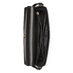 Kate Spade New York Sadie Envelope Leather Crossbody Purse (Black)