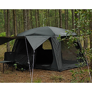 Vidalido 4-6 Person Camping Tent with 3 Door 2 Room Large Family Cabin Tents, Double Layer Waterproof Portable Glamping Tent, Big Tents for Outdoor Camping Hiking and Backpacking