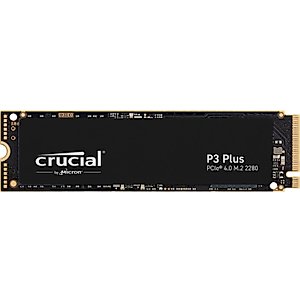 Crucial P3 Plus 500GB PCIe Gen4 3D NAND NVMe M.2 SSD, up to 5000MB/s - CT500P3PSSD8