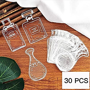 DIY Transparent Dried Flower Bookmarks, Handmade Clear Floral Bookmark, Natural Dried Flower Craft, Home School Book Reading Gift (30 Bookmarks) (SGRG-BK)