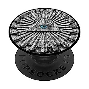 All Seeing Eye Illuminati Triangle PopSockets PopGrip: Swappable Grip for Phones & Tablets