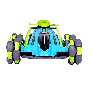 Contixo 2.4GHz Remote Control Car with 360° Rotating, Blue Smoke, One-Key Demonstration, One-Key Programming, Realistic Sounds & Lights, High Performance RC Car for Boys and Girls (SC4)